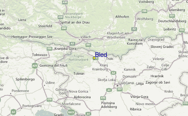 Bled Ski Resort Guide, Location Map & Bled ski holiday accommodation