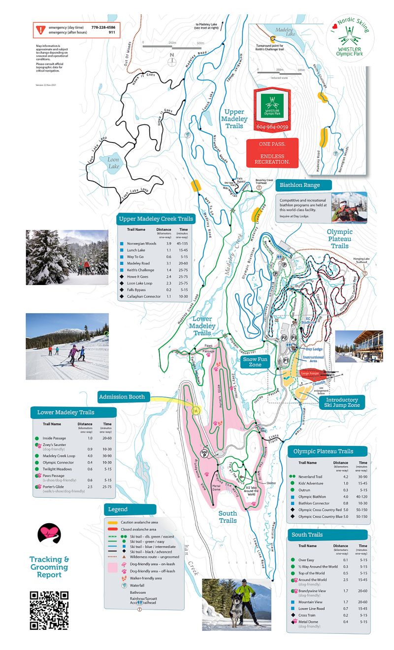 Ski Callaghan Piste Map / Trail Map