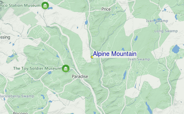 Alpine Mountain Ski Resort Guide, Location Map & Alpine Mountain ski ...