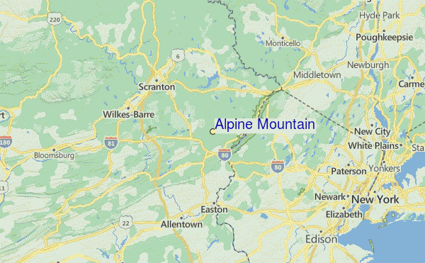 Alpine Mountains Map