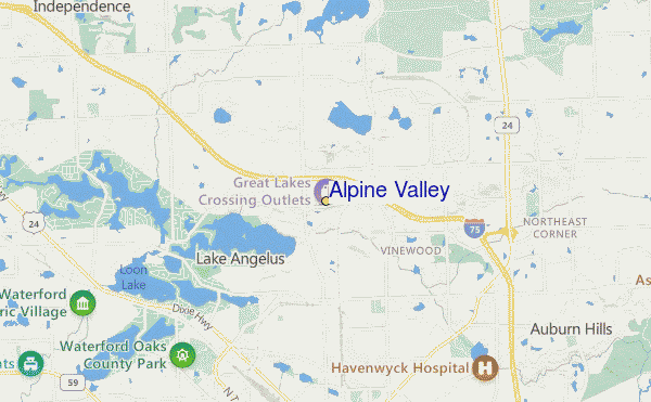 Alpine Valley Ski Resort Guide, Location Map & Alpine Valley ski ...