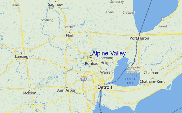 Alpine Valley Ski Resort Guide, Location Map & Alpine Valley ski ...