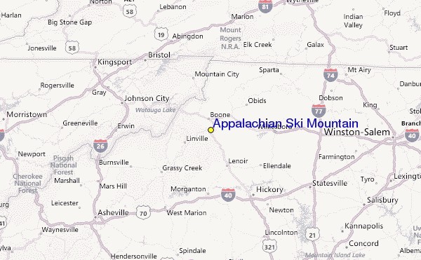 Appalachian Ski Mountain Ski Resort Guide, Location Map & Appalachian ...