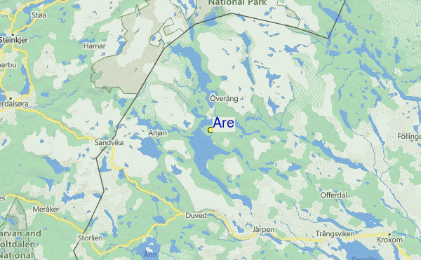Åre Ski Resort Guide, Location Map & Åre ski holiday accommodation