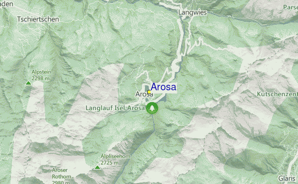 Arosa Ski Resort Guide, Location Map & Arosa ski holiday accommodation