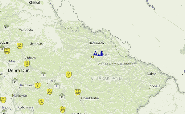Auli Ski Resort Guide, Location Map & Auli ski holiday accommodation