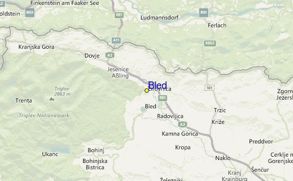 Bled Ski Resort Guide, Location Map & Bled ski holiday accommodation