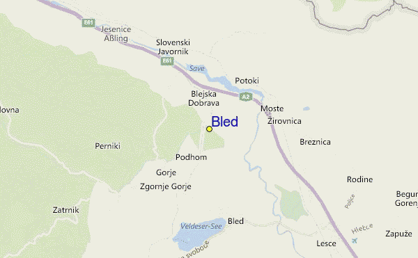 Bled Ski Resort Guide, Location Map & Bled ski holiday accommodation