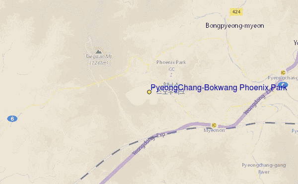 PyeongChang-Bokwang Phoenix Park Ski Resort Guide, Location Map ...
