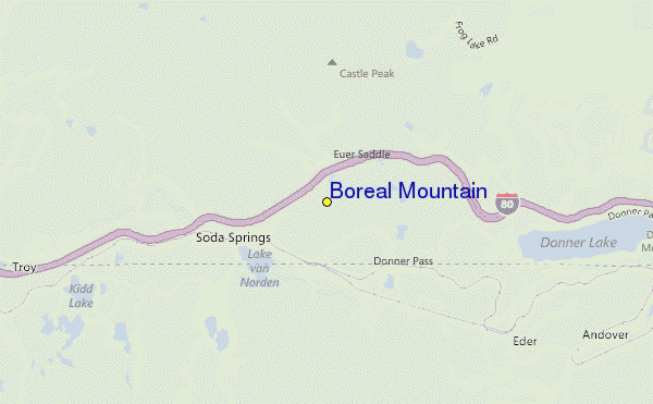 Boreal Mountain Ski Resort Guide, Location Map & Boreal Mountain ski ...