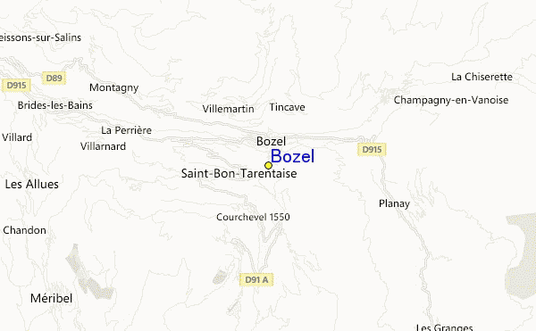 Bozel Ski Resort Guide, Location Map & Bozel ski holiday accommodation