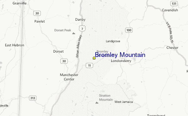 Bromley Mountain Ski Resort Guide, Location Map & Bromley Mountain ski ...