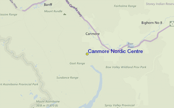 Canmore Nordic Centre Ski Resort Guide, Location Map & Canmore Nordic ...