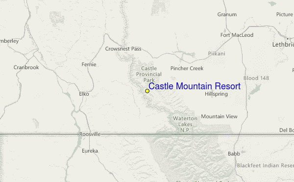 Castle Mountain Resort Ski Resort Guide, Location Map & Castle Mountain ...