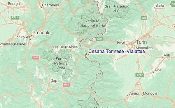 Cesana Torinese (Via Lattea) Ski Resort Guide, Location Map & Cesana ...