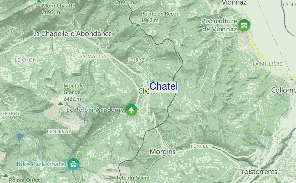 Chatel Ski Resort Guide, Location Map & Chatel ski holiday accommodation