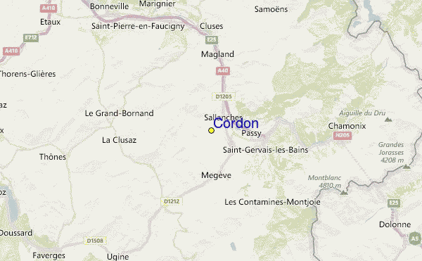 Cordon Ski Resort Guide, Location Map & Cordon ski holiday accommodation