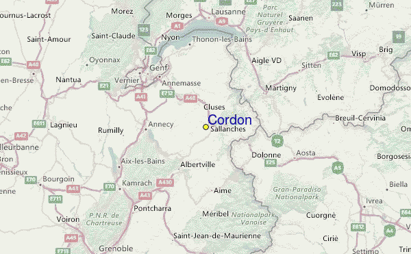 Cordon Ski Resort Guide, Location Map & Cordon ski holiday accommodation