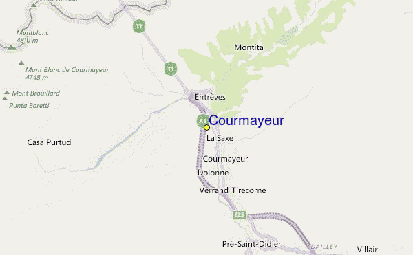 Courmayeur Ski Resort Guide, Location Map & Courmayeur ski holiday ...