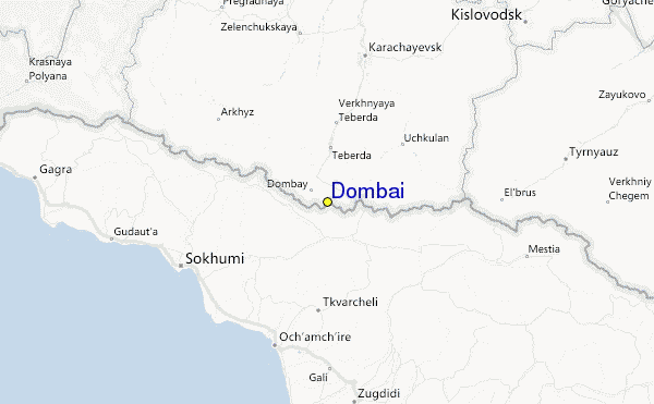 Dombai Ski Resort Guide, Location Map & Dombai ski holiday accommodation