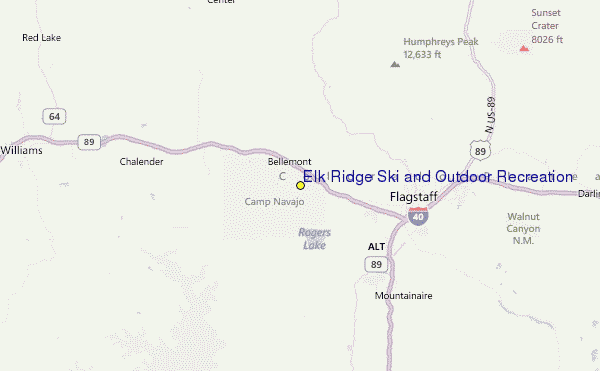 Elk Ridge Ski and Outdoor Recreation Ski Resort Guide, Location Map ...