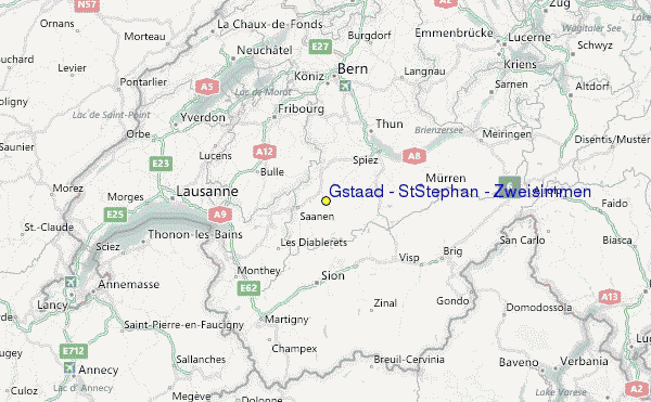 Gstaad - St.Stephan - Zweisimmen Ski Resort Guide, Location Map ...
