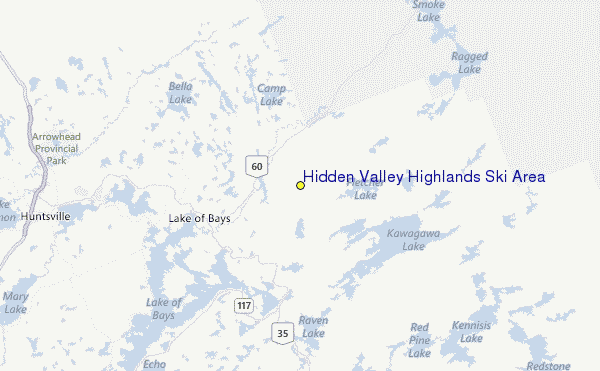 Hidden Valley Highlands Ski Area Ski Resort Guide, Location Map ...