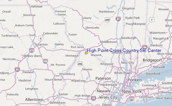 High Point Cross Country Ski Center Ski Resort Guide, Location Map ...