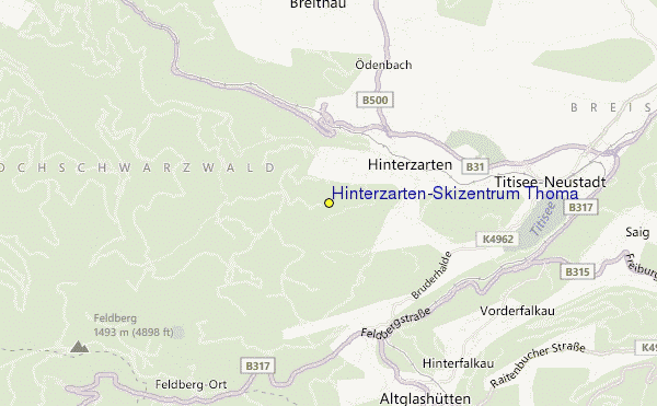 Hinterzarten/Skizentrum Thoma Ski Resort Guide, Location Map ...