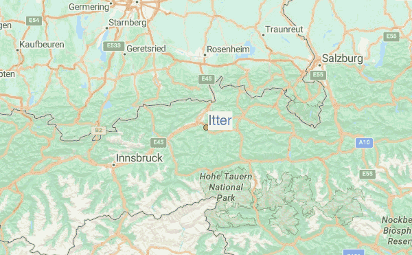 Itter Ski Resort Guide, Location Map & Itter ski holiday accommodation