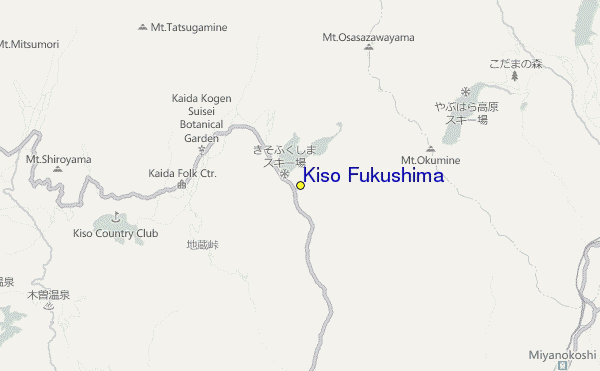 Kiso Fukushima Ski Resort Guide, Location Map & Kiso Fukushima ski ...