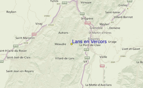 Lans en Vercors Ski Resort Guide, Location Map & Lans en Vercors ski ...