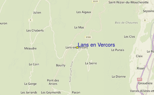 Lans en Vercors Ski Resort Guide, Location Map & Lans en Vercors ski ...