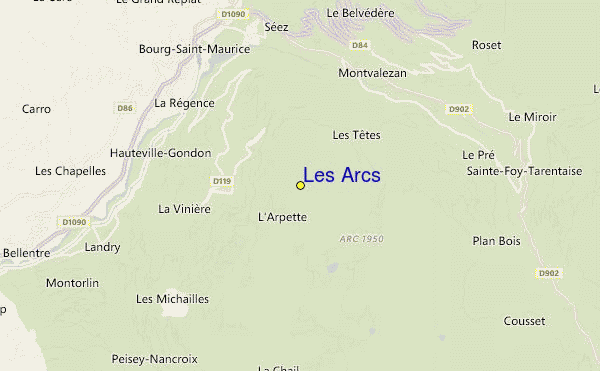 Les Arcs Ski Resort Guide, Location Map & Les Arcs ski holiday ...