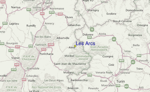 Les Arcs Ski Resort Guide, Location Map & Les Arcs ski holiday ...