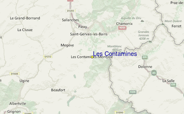 Les Contamines Ski Resort Guide, Location Map & Les Contamines ski ...