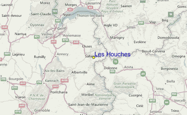 Les Houches Ski Resort Guide, Location Map & Les Houches ski holiday accommodation