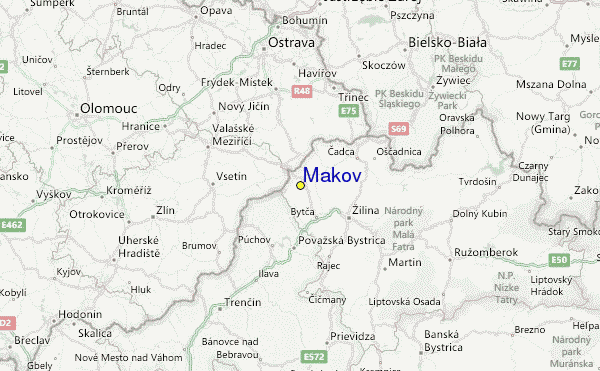 Makov Ski Resort Guide, Location Map & Makov ski holiday accommodation