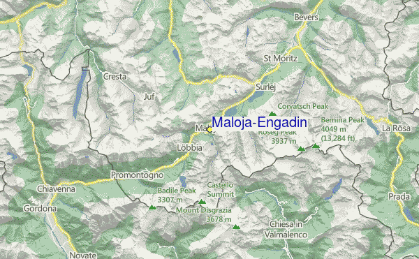 Maloja/Engadin Ski Resort Guide, Location Map & Maloja/Engadin ski ...