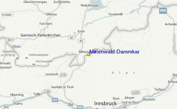 Mittenwald/Dammkar Ski Resort Guide, Location Map & Mittenwald/Dammkar ...