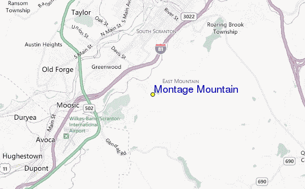 Montage Mountain Resorts Ski Resort Guide, Location Map & Montage ...