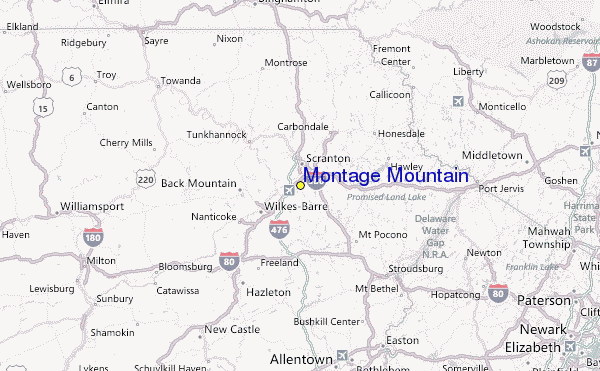 Montage Mountain Resorts Ski Resort Guide, Location Map & Montage ...