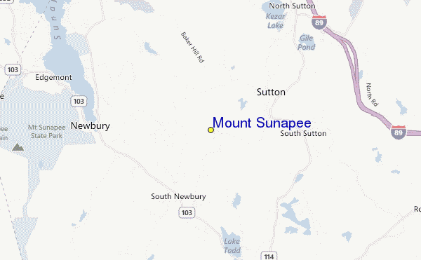 Mount Sunapee Ski Resort Guide, Location Map & Mount Sunapee ski holiday accommodation