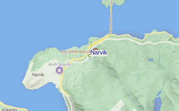 Narvik Ski Resort Guide, Location Map & Narvik ski holiday accommodation