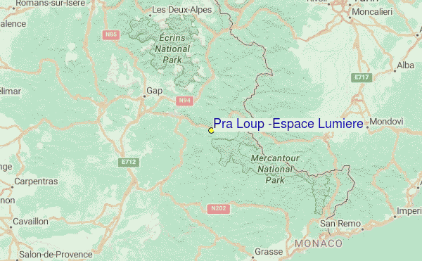 Pra Loup (Espace Lumière) Ski Resort Guide, Location Map & Pra Loup ...