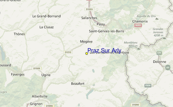Praz Sur Arly Ski Resort Guide, Location Map & Praz Sur Arly ski ...