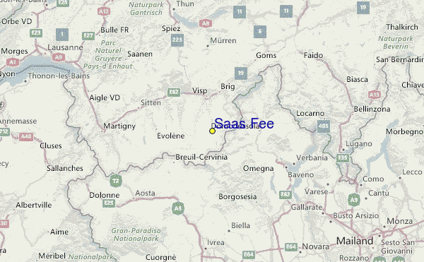 Saas Fee Ski Resort Guide, Location Map & Saas Fee ski holiday ...