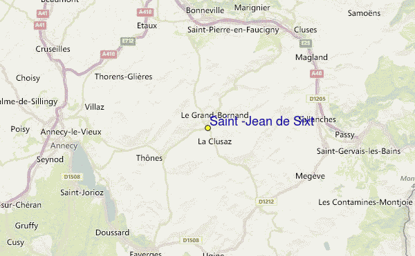 Saint -Jean de Sixt Ski Resort Guide, Location Map & Saint -Jean de ...