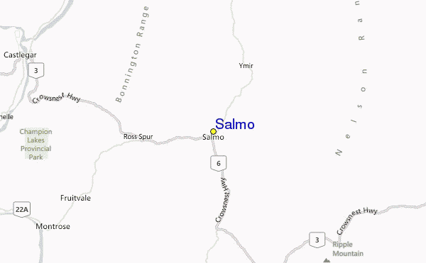Salmo Ski Resort Guide, Location Map & Salmo ski holiday accommodation