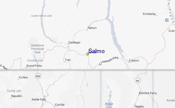 Salmo Ski Resort Guide, Location Map & Salmo ski holiday accommodation